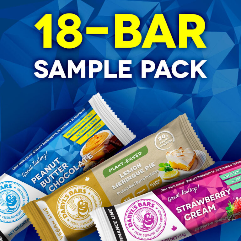 18-Bar Sample Pack | Daryl's Bars ~ Fresh, Delicious, Quality Nutrition